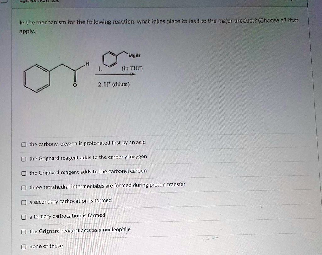 In the mechanism for the following reaction, what takes place to lead ...