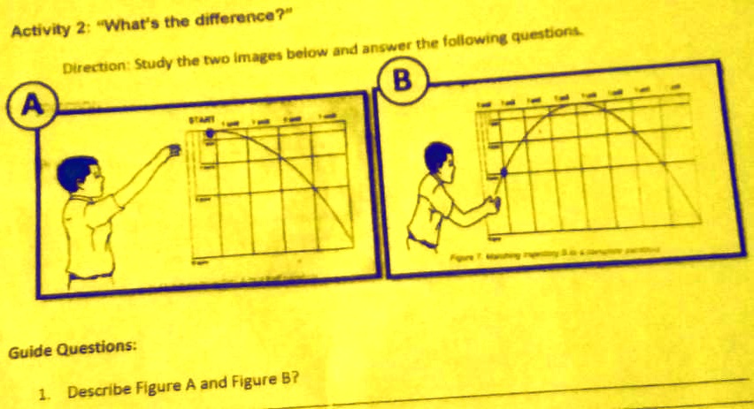 Guide Questions: 1. Describe Figure A and Figure B. 2. In what ...
