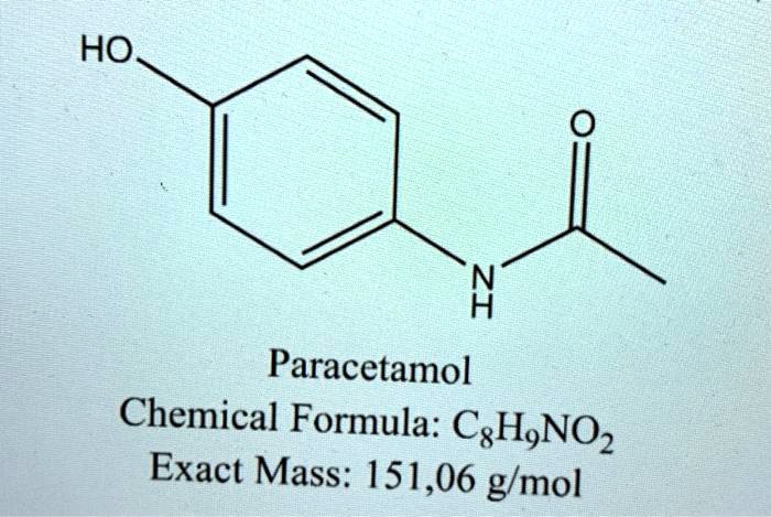 Paracetamol Structural Formula