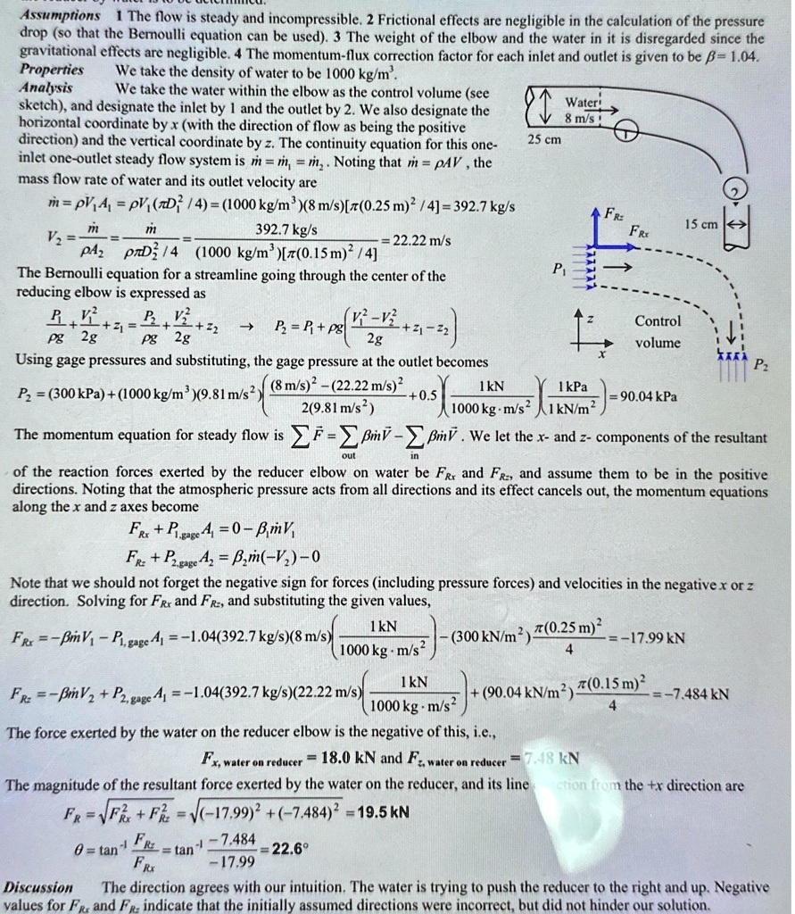 SOLVED: Why the sign of the pressure p2 is become positive i need a clear explanation ...
