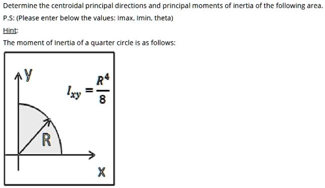 SOLVED: Determine the centroidal principal directions and principal ...