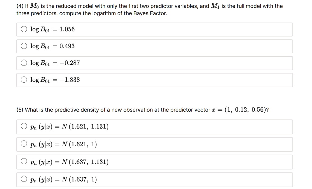 4 if mo is the reduced model with only the first two predictor ...