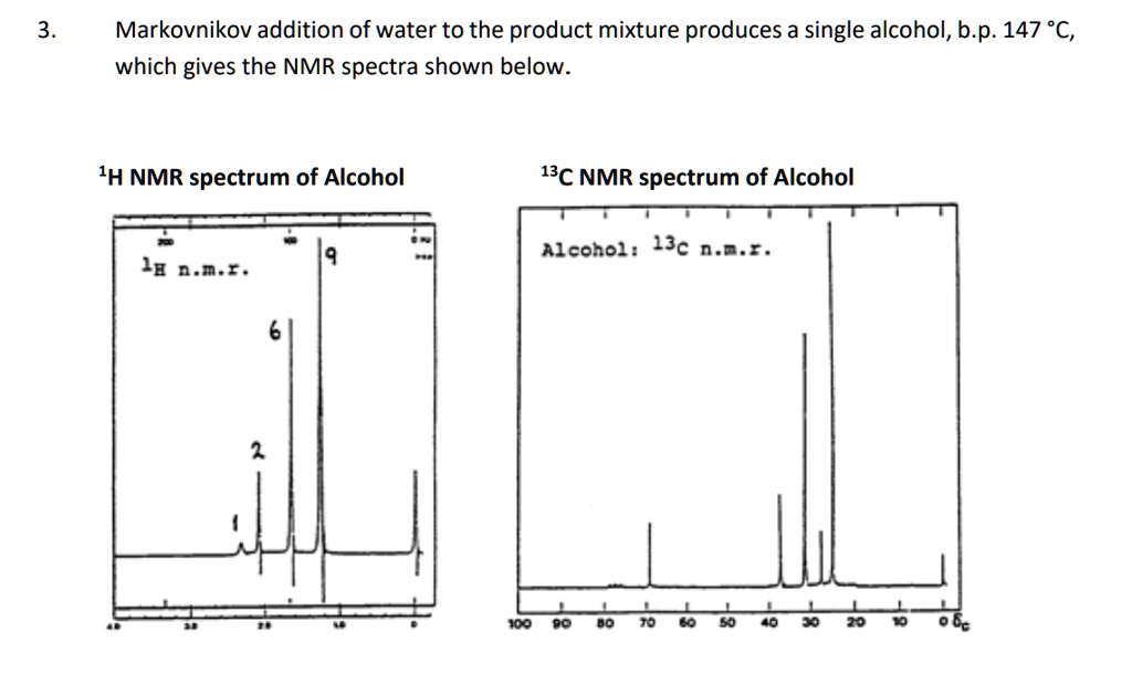markovnikov addition of water to the product mixture produces a single ...