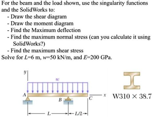 SOLVED: Text: Solve using Singularity functions only, please! For the ... SOLVED: Text: Solve using Singularity functions only, please! For the ...