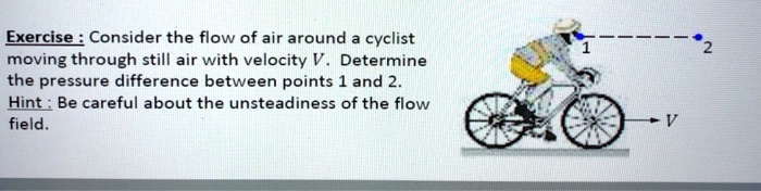 SOLVED: Exercise: Consider the flow of air around a cyclist moving ...