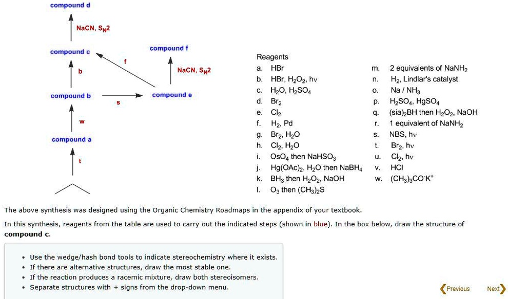 SOLVED: The above synthesis was designed using the Organic Chemistry ... SOLVED: The above synthesis was designed using the Organic Chemistry ...