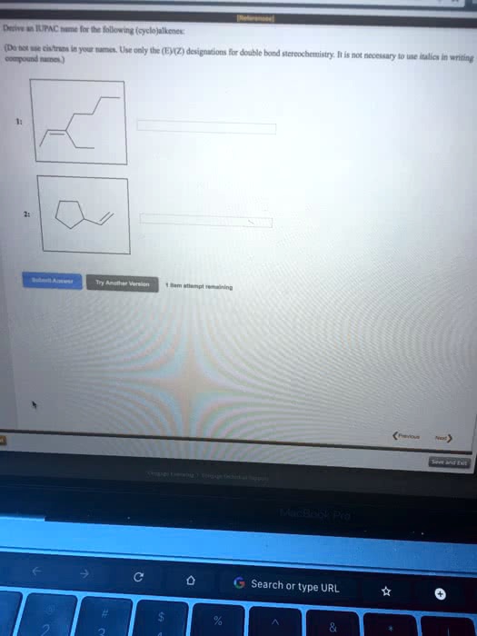 Derive an IUPAC name for the following (cyclo)alkenes: (Do not use cis/trans in your names. Use ...
