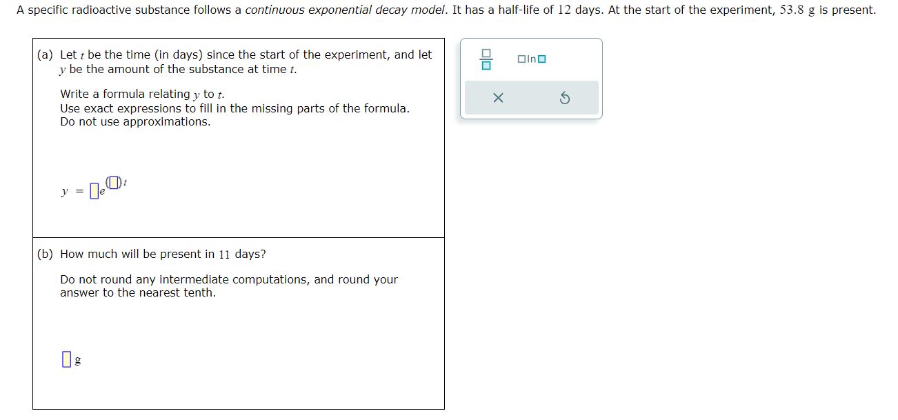 [GET ANSWER] A specific radioactive substance follows a continuous ...