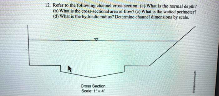 refer t0 the following channel cross section 4 what is the normal depth ...