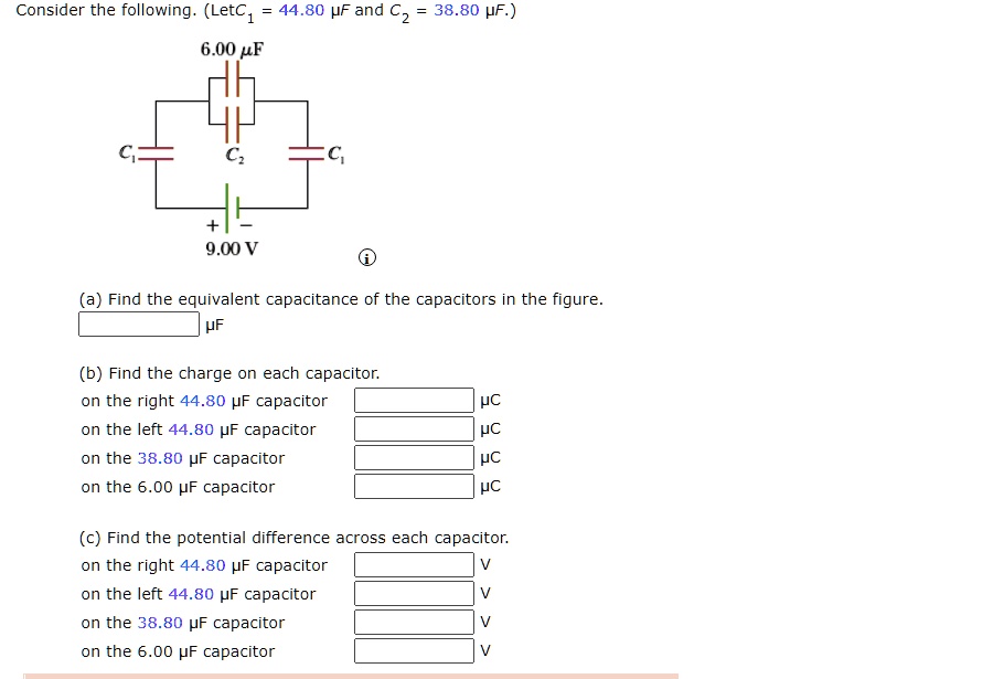 consider the following letc1 4480 hf and c2 3880 pf 600 900 v a find the equivalent capacitance ...