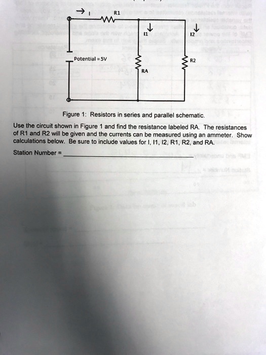 SOLVED: Potential = Sv Figure: Resistors in series and parallel ...