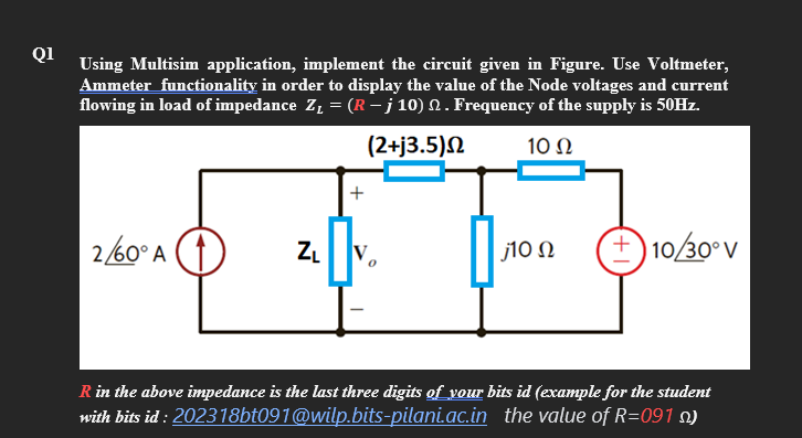 q1 using multisim application implement the circuit given in figure use ... q1 using multisim application implement the circuit given in figure use ...
