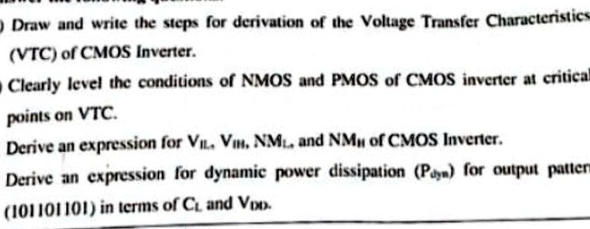 Draw and write the steps for derivation of the Voltage Transfer ...