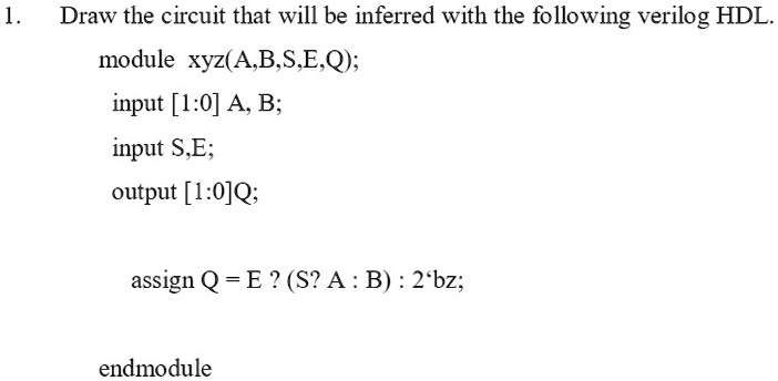 Solved Please Answer The Question And Draw The Circuit Belonging To It Draw The Circuit That 