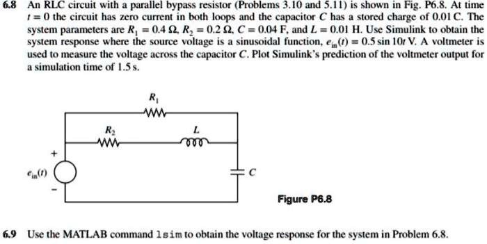 68 an rlc circuit with parallel bypass resistor problems 310 and 5h is ...