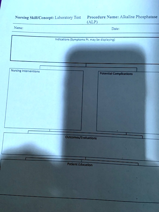 SOLVED: Nursing Skill/Concept:Laboratory Test Procedure Name:Alkaline ...