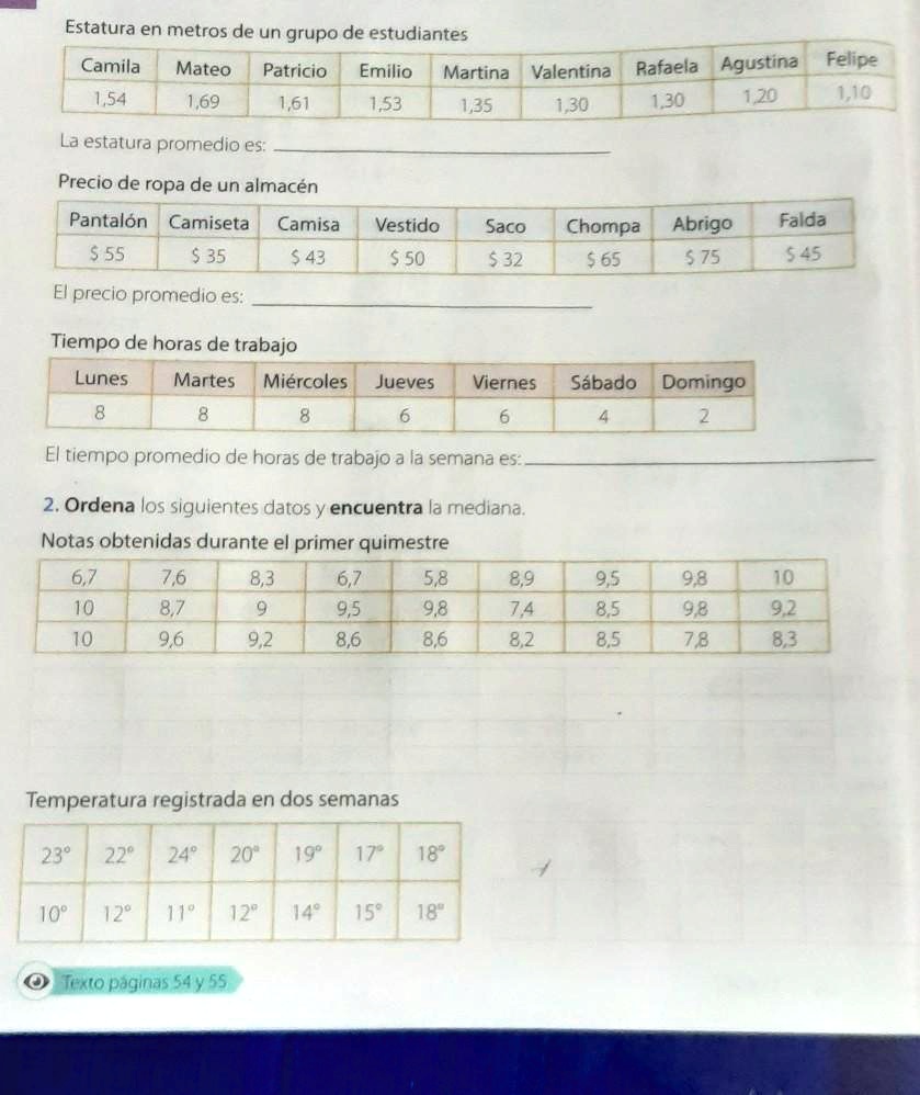 ayudenme con esta pagina por favor estatura en metros de un grupo de ...