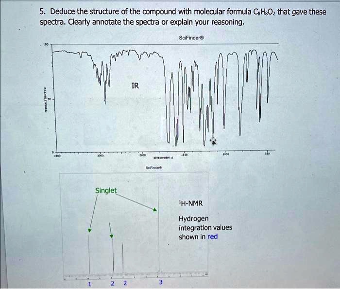 SOLVED: Deduce the structure of the compound with the molecular formula C5H8O that gave these ...