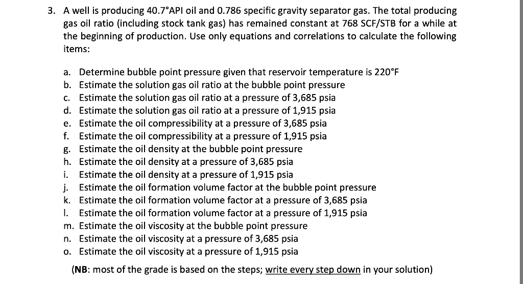 A well is producing 40.7Â°API oil and 0.786 specific gravity separator ...