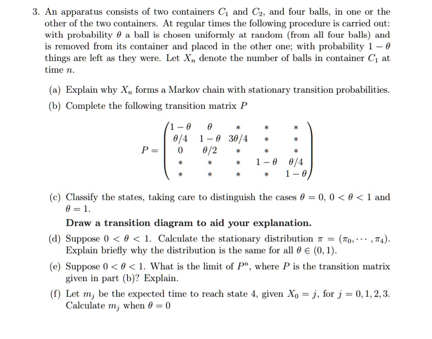 SOLVED: An apparatus consists of two containers C1 and C2, and four ...