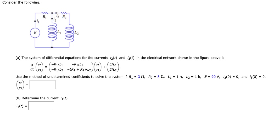 SOLVED: Consider the following system of differential equations for the ... SOLVED: Consider the following system of differential equations for the ...