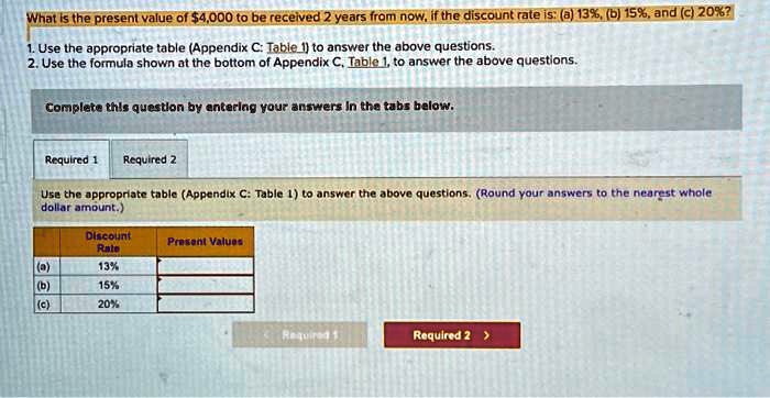 SOLVED: 1. Use the appropriate table (Appendix C: Table 1) to answer the above questions. 2. Use ...