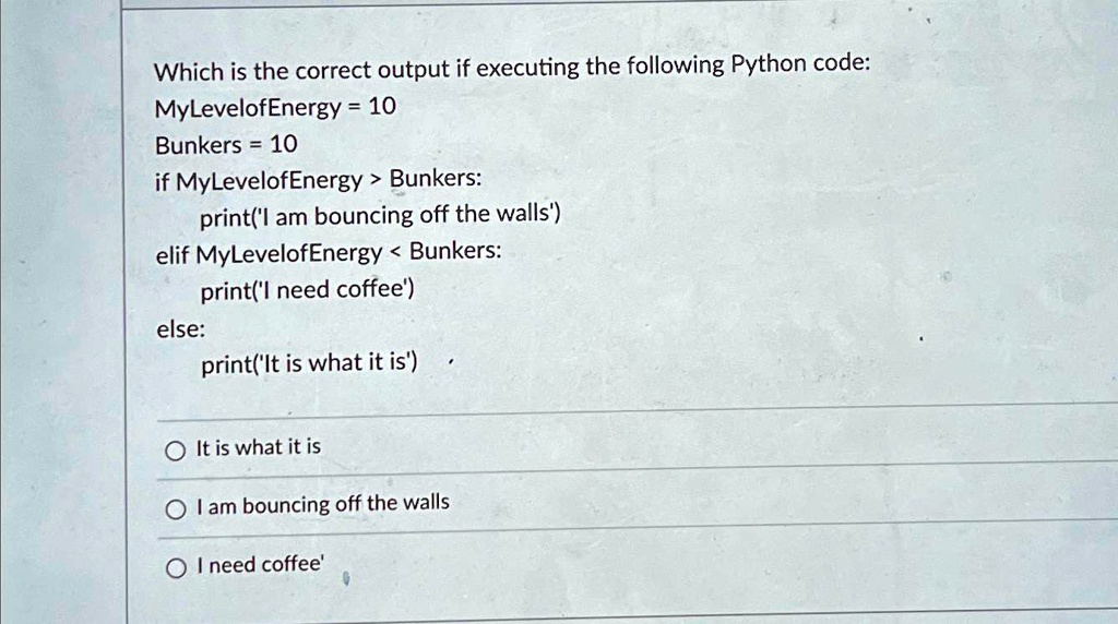 Solved The Correct Output If Executing The Following Python Code Is 6175