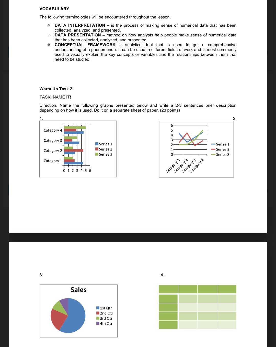 SOLVED: VOCABULARY The following terminologies will be encountered ...