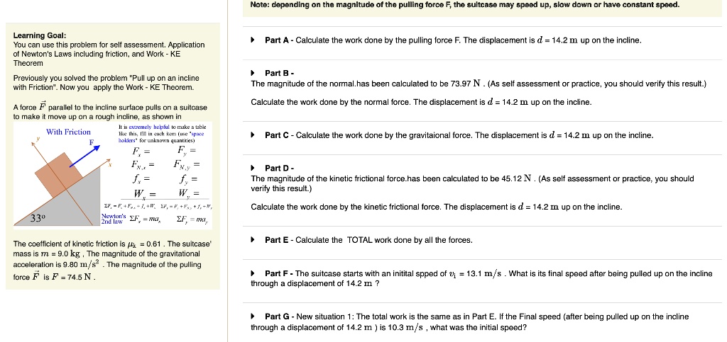 SOLVED: Learning Goal: You can use this problem for self assessment. Application of Newton's ...