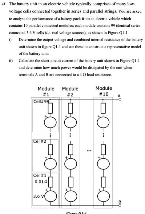 The battery unit in an electric vehicle typically comprises many low ...