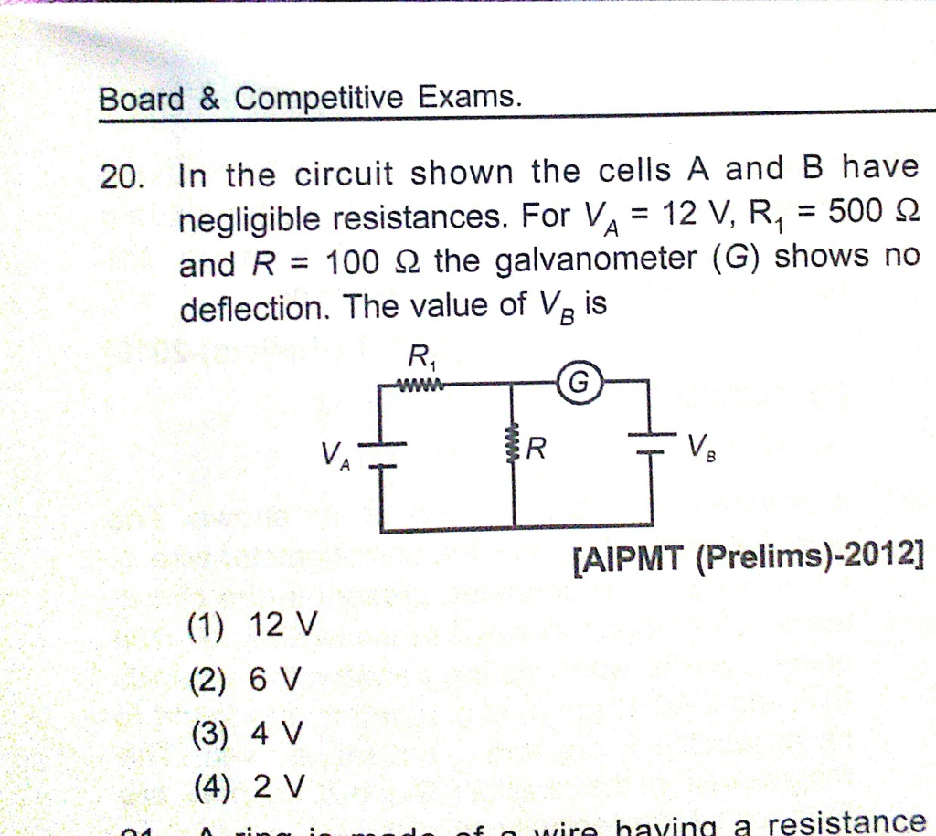 SOLVED: How can we solve this? Board Competitive Exams: 20. In the ...