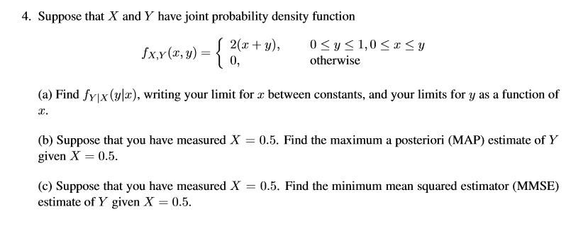 SOLVED:Suppose that X and Y have joint probability density function 2; +y) , 0