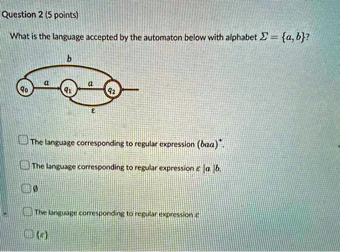 SOLVED: What is the language accepted by the automaton below with ...