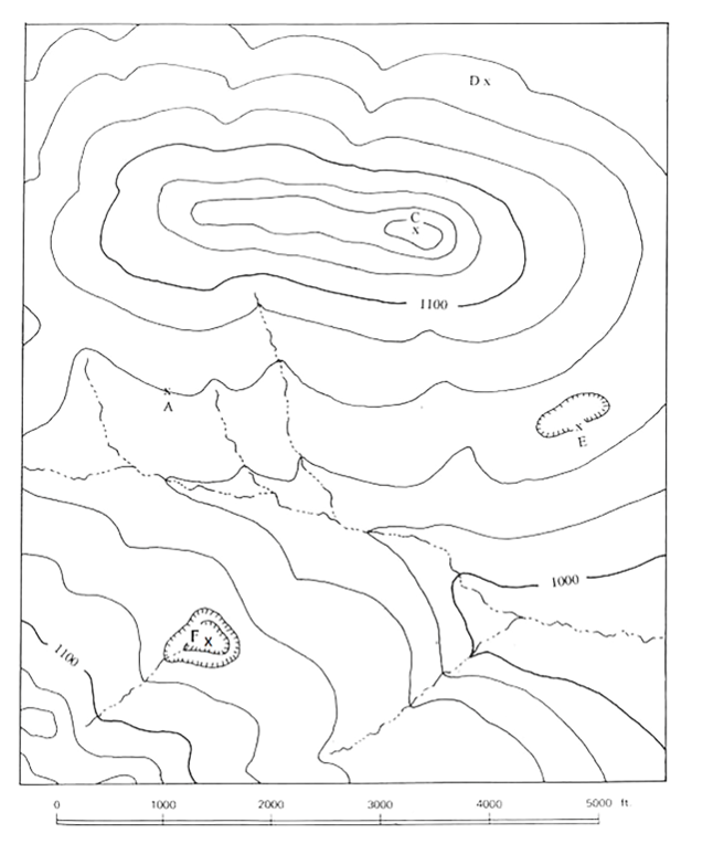 SOLVED: 13. What is the elevation of the contour at Point A? 14 ...