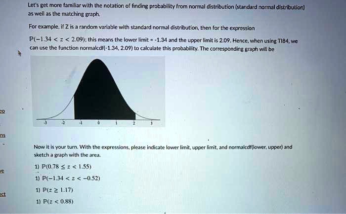 SOLVED:Lets get more familiar with the notation of finding probability ...