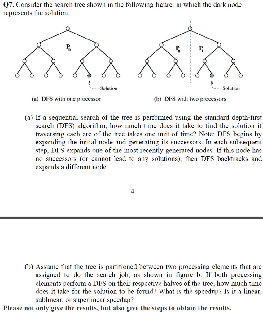 SOLVED: Q7. Consider the search tree shown in the following figure, in ...
