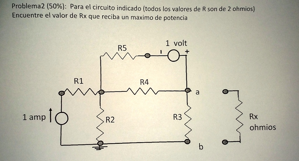 SOLVED: Find the Rx value that receives the maximum Potential. All R=2 ...
