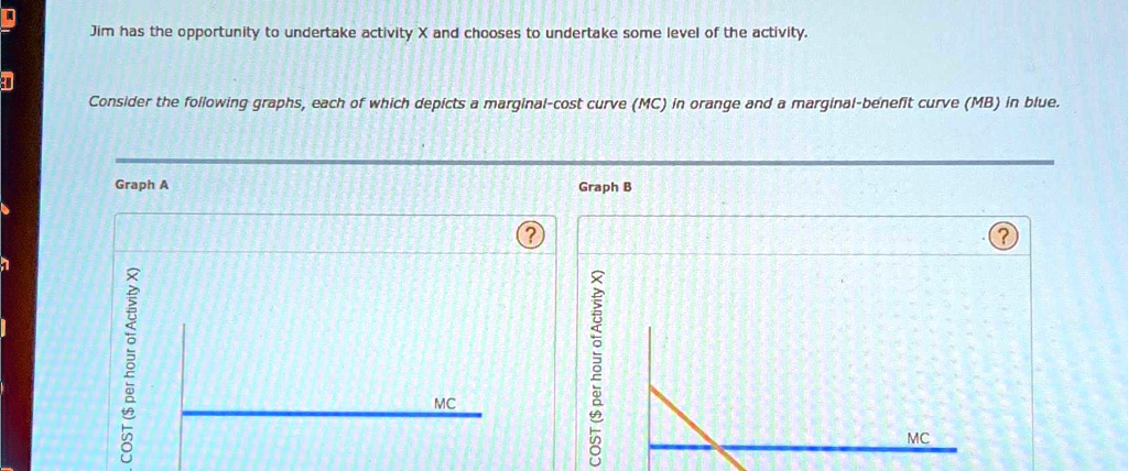 SOLVED: Jim has the opportunity to undertake activity X and chooses to ...