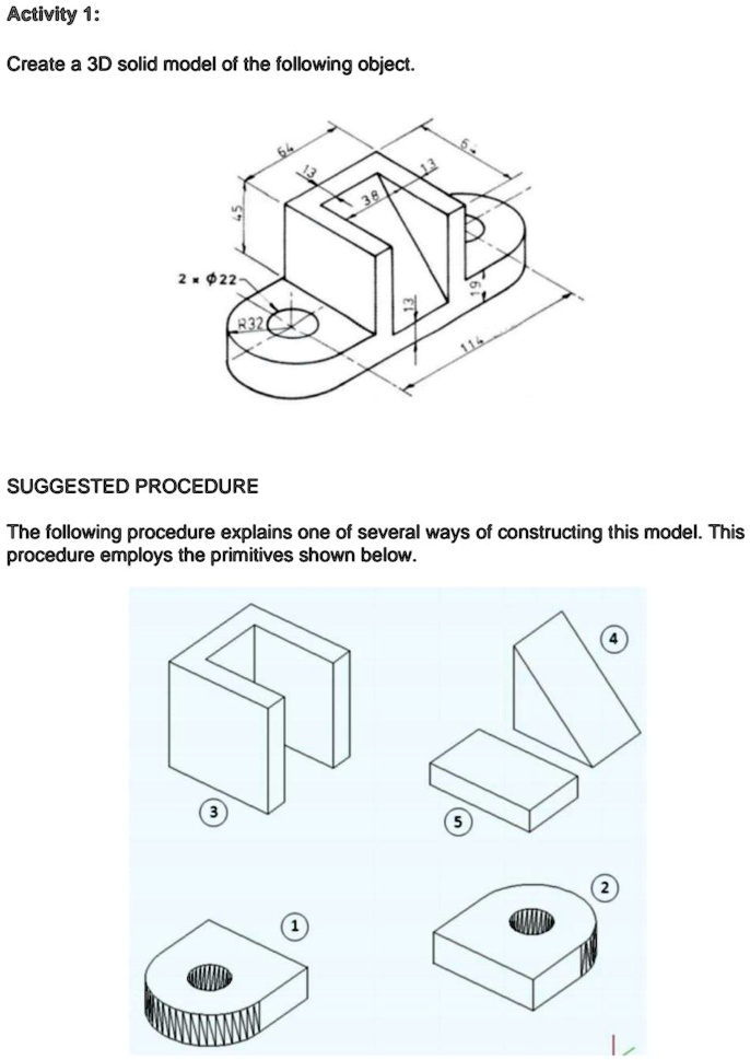 Draw the object in AutoCAD with the DIMENSIONS. Please show the ...