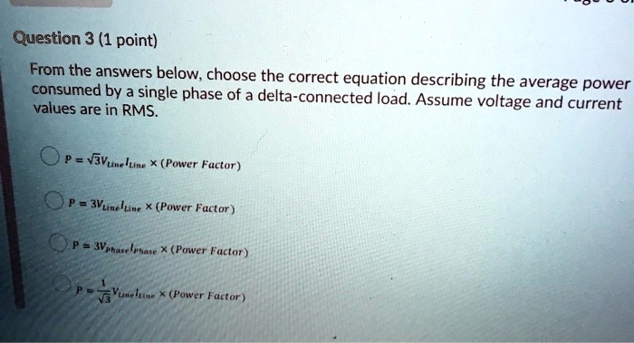 Question 3 (1 point) From the answers below, choose the correct ...