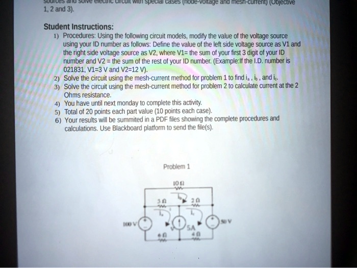 SOLVED: Objective: Student Instructions: Procedures: Using the following circuit models, modify ...