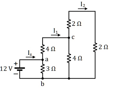 SOLVED: In the circuit given in the figure, 𝐼𝑠 main branch (source)Calculate the 𝐼𝑠 current and ...