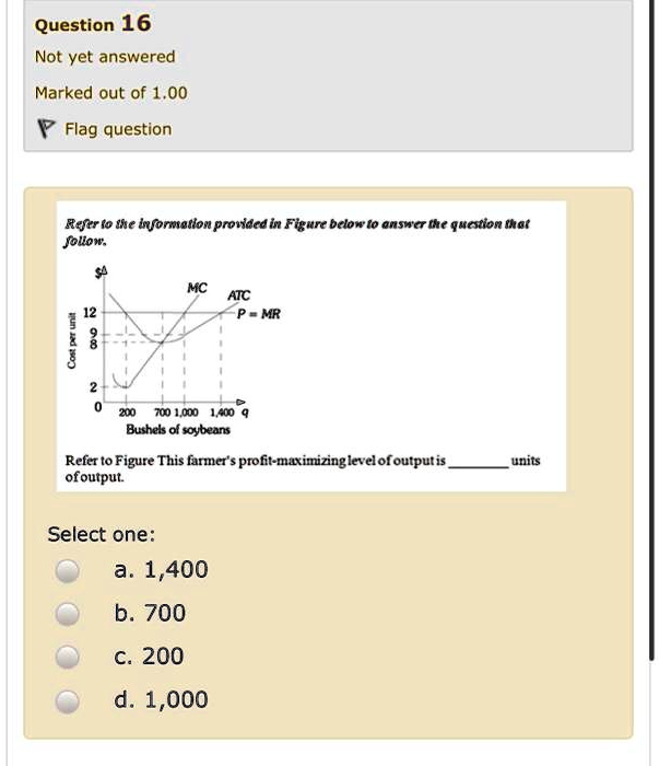 SOLVED: Question 16 Not yet answered Marked out of1.00 Flag question ... SOLVED: Question 16 Not yet answered Marked out of1.00 Flag question ...