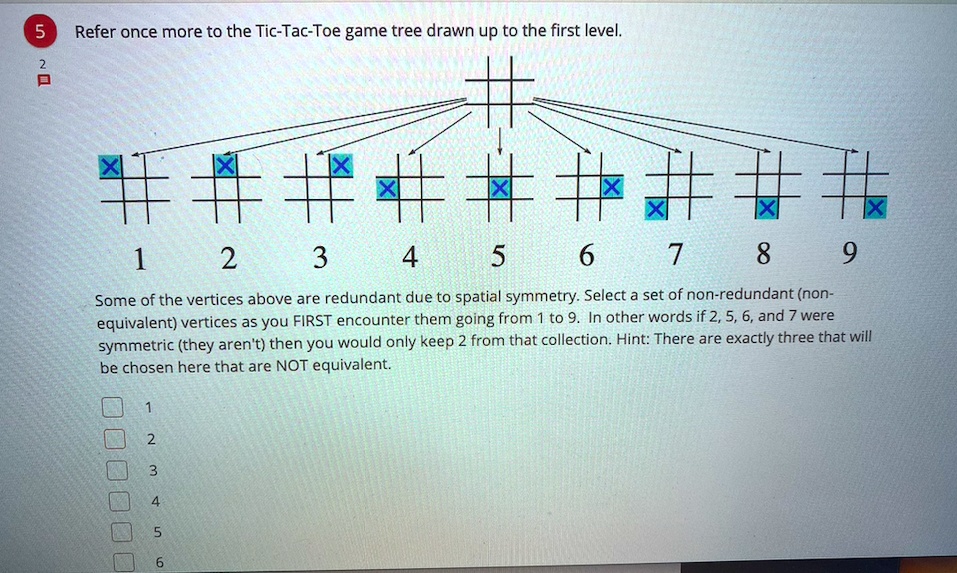 refer once more to the tic tac toe game tree drawn up to the first ...