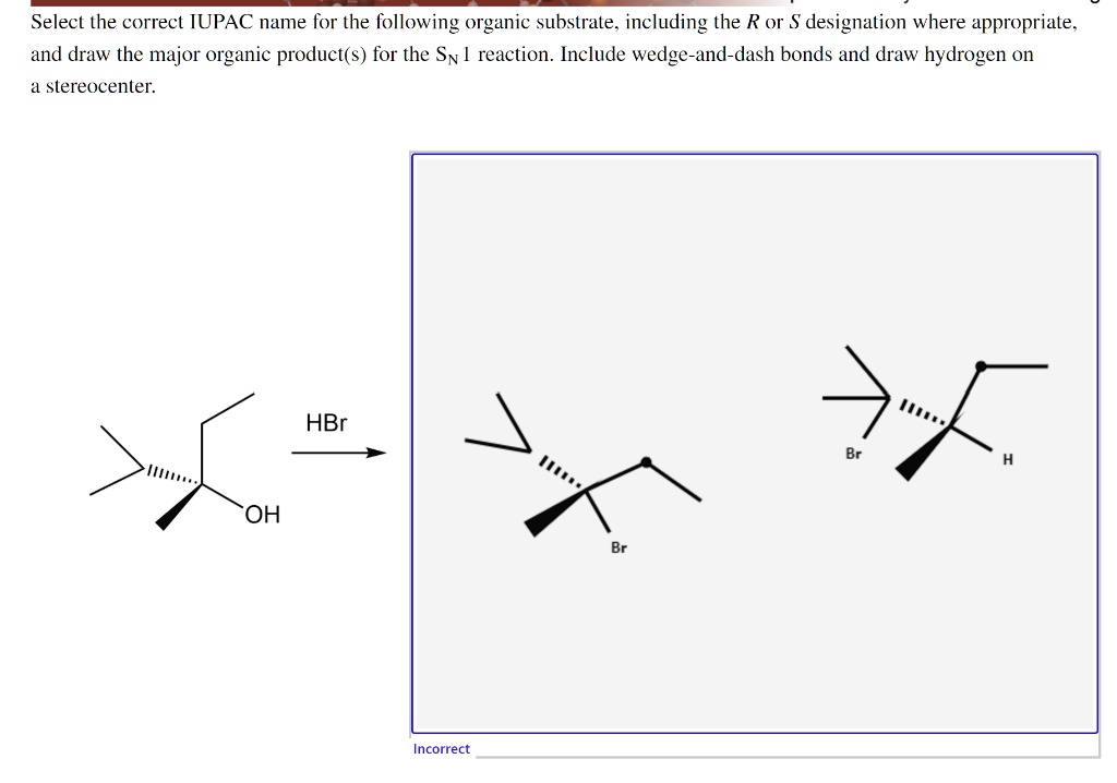 Solved Select The Correct Iupac Name For The Following Organic