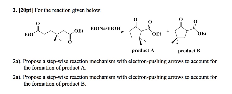 2 2opt for the reaction given below etonaetoh oet eto oet oet product ...