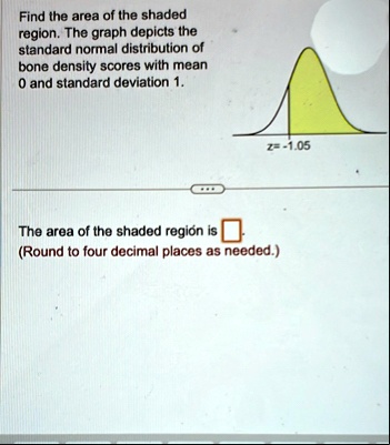 find the area of the shaded region the graph depicts the standard ...