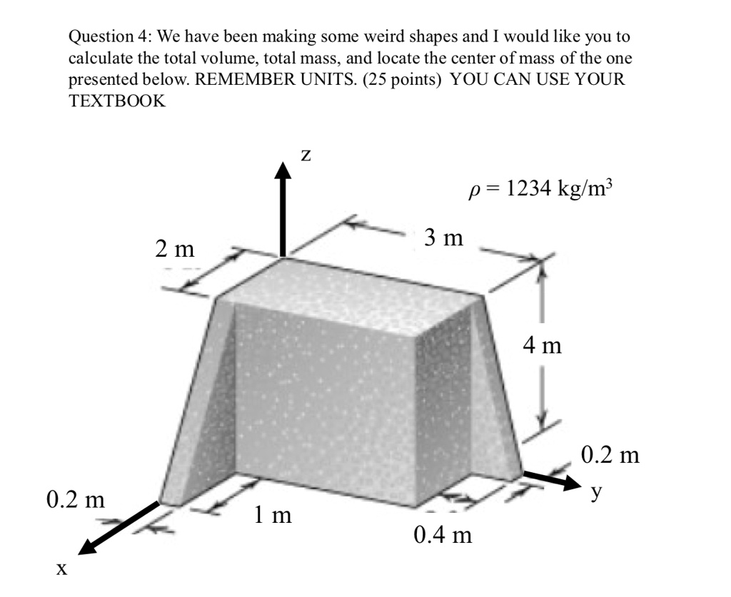 SOLVED: Question 4: We have been making some weird shapes and I would ...