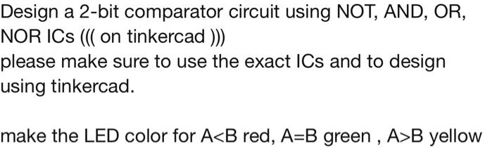 VIDEO solution: Please make sure to do it using Tinkercad. Design a 2 ...