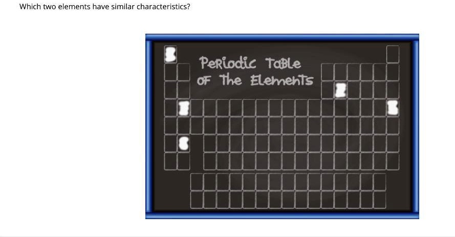 SOLVED: Which two elements are similar? Which two elements have similar ...